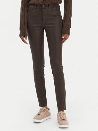 Vero Moda Hose aus Kunstleder Flash 10314591 Braun Skinny Fit