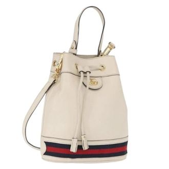 Gucci Pre-owned Vintage Bucket Shoulder Bag - - Pre-owned - Damen - Wei&szlig; - ONE SIZE