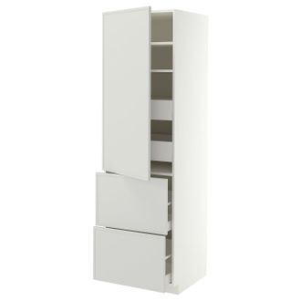 IKEA METOD / MAXIMERA Hochschr. B&ouml;d/4 Schubl./T&uuml;r/2 Fro