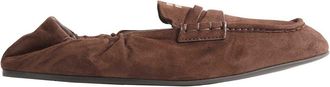 Miu Miu Ruches Suede Loafers