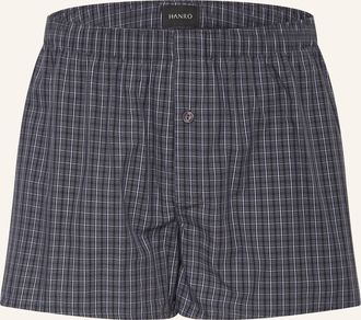 Hanro Web-Boxershorts Fancy Woven blau