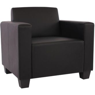 Hhg Modular Sessel Loungesessel Moncalieri, Kunstleder schwarz