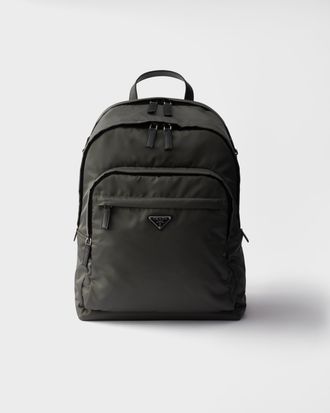 Prada Rucksack aus Re-Nylon und Saffiano-Leder