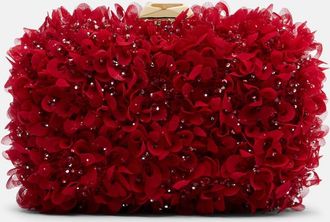 Jimmy Choo London Verzierte Clutch Cloud aus Satin