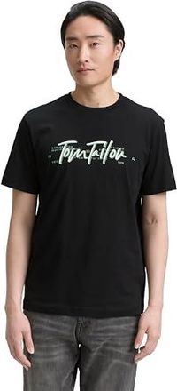 Tom Tailor 1047773 T-Shirt, 29999-Black, L Hommes