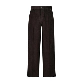 Ami Baumwoll-Cordhose mit weiter Passform - - Trousers - Herren - Schwarzk - S