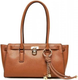 Michael Kors Femme, Sacs, Brun, Taille: ONE Size Hamilton Moderne Small Leather Satchel