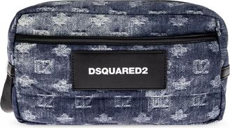Dsquared2 Trousse de toilette Monogram - Homme - Sacs - Bleu - Taille: ONE Size