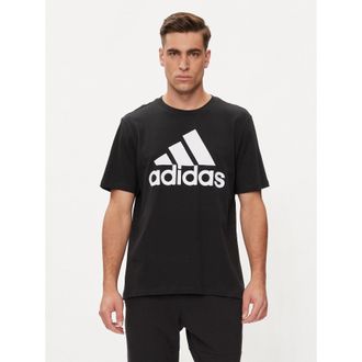 adidas T-Shirt Essentials Single Jersey Big Logo T-Shirt IC9347 Schwarz Regular Fit