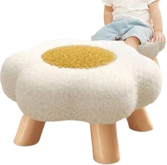 Generico Blumenhocker - Fu&szlig;hocker | Ottomane, niedliche Fu&szlig;st&uuml;tze f&uuml;r Schlafzimmer, Wohnzimmer, Sofa unter dem Schreibtisch, Wohnung, Kinderzimmer