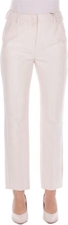 Max Mara Femme, Pantalons, Blanc, Taille: 34 FR Pantalon Droit