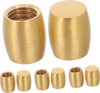 Angoily 8 St&uuml;ck Teiliges Messing Schneidebrettf&uuml;&szlig;e rutschfeste Polierte Metall-Riser f&uuml;r Holztabletts Schmuckschatullen und Dekorative Ablagen Sch&uuml;tzende H&ouml;he