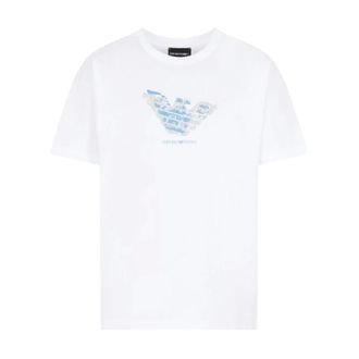 Emporio Armani Femme, Tops, Blanc, Taille: 42 FR M&eacute;lange Tissu Coton Polyester