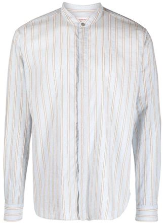 Orlebar Brown chemise Dekker &agrave; rayures - Bleu