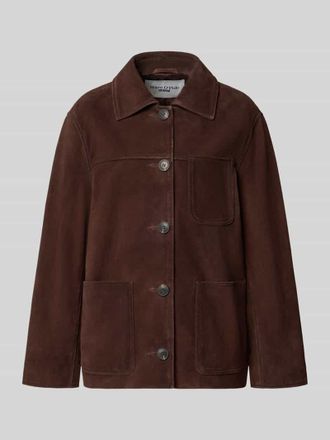 Marc O'Polo Denim Regular Fit Lederjacke aus echtem Rindsleder