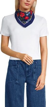 Lands End Baumwoll-Halstuch, Damen, Gr&ouml;&szlig;e:null regular, Blau, Baumwolle, by Lands End