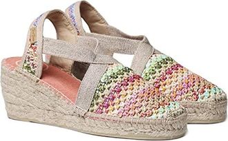 Toni Pons Espadrille Raphia Femme - Terra - Multi, 39 EU