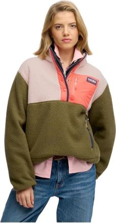 Superdry Femme, Sport, Multicolore, Taille: 38 FR Colour Block Fleece