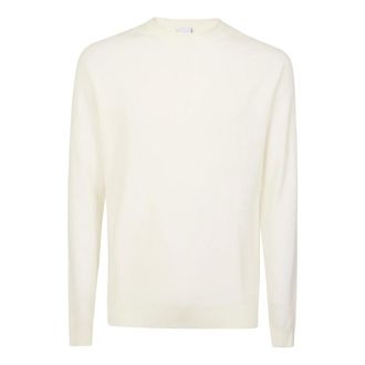 Aspesi Homme, Pulls, Blanc, Taille: L Haut en Maille de Coton Blanc