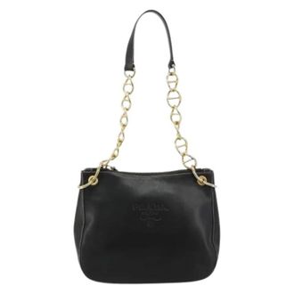 Prada Sac bandouli&egrave;re en cuir Pre-owned - Femme - Pre-owned - Noir - Taille: ONE Size