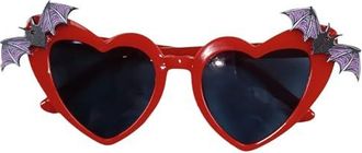 Generic Lunettes de soleil anti-UV pour femme, lunettes de soleil amusantes en forme de coeur | Lunettes de protection UV, accessoires photo dext&eacute;rieur, festi