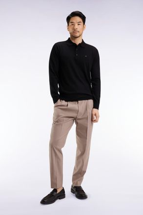 Eden Park Pantalon &Agrave; Taille &Eacute;lastiqu&eacute;e Beige Coupe Modern