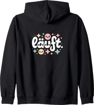 Mapanoli Design l&auml;uft - S&uuml;&szlig;es Design Mit Sternen Kapuzenjacke