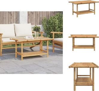 vidaXL Couchtisch 90x50x45 cm Bambus - Bambus Couchtisch - Esszimmertisch - Wohnzimmerstil - Sideboard - M&ouml;bel Online Kaufen