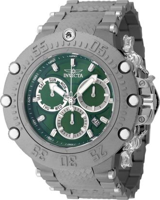 Invicta Subaqua 48192 Herrenuhr - Quarzwerk - Titan mit gr&uuml;nem Zifferblatt - 52 mm