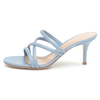 Generic Mules &agrave; talons hauts &agrave; lani&egrave;res pour femme - Sandales &agrave; talons hauts - Escarpins &agrave; enfiler - Sandales &agrave; bride arri&egrave;re - Sandales &eacute;l&eacute;gantes pour mariag