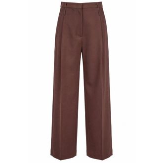 Tela Weite Hose - - Trousers - Damen - Braun - XS