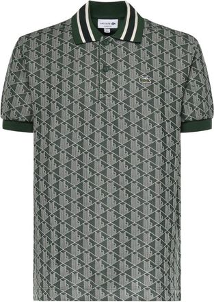 Lacoste Homme, Tops, Vert, Taille: L Polo Monogramme Coupe Classique
