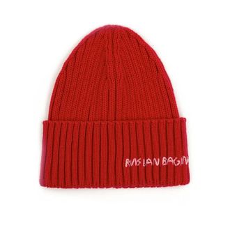 Ruslan Baginskiy Bonnet brod&eacute; main - Femme - Accessoires - Rouge - Taille: ONE Size