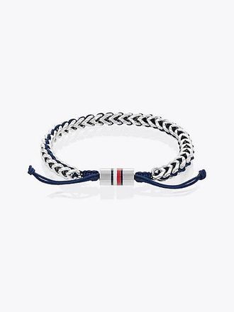 Tommy Hilfiger Bracelet tress&eacute; en acier inoxydable