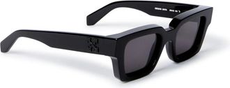 Off-white unisex, Accessoires, Noir, Taille: 53 MM Lunettes de soleil noires/gris foncé Virgil L