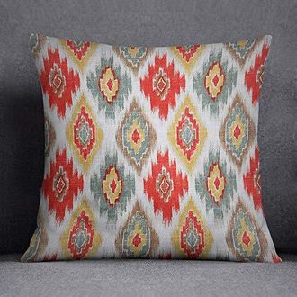 Bonamaison Le Jardin du Lin Kissenhüllen, Cotton, Mehrfarbig, 45x45