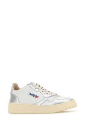 Autry Womens Two-Tone Leather Medalist Sneakers Wb18