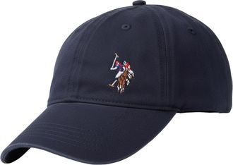 U.S.Polo Association Concept One Damen U.s Polo Assn Erwachsene, Baumwolle, Verstellbar, mit Gebogener Krempe und Gesticktem Pferde-Logo Baseballkappe, Navy, Einheitsgröße