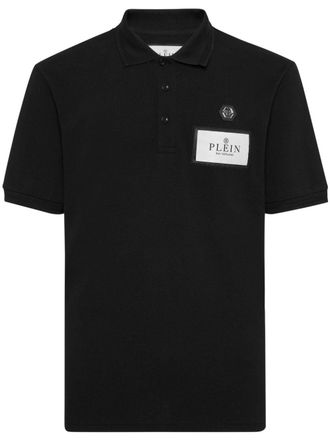 Philipp Plein polo à patch logo - Noir
