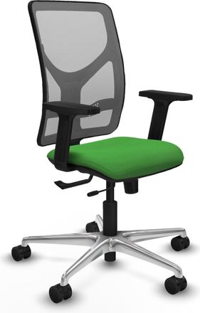 Piqueras y Crespo Schreibtischstuhl, gr&uuml;n, mit 2D-Armlehnen, h&ouml;henverstellbare Lendenwirbelst&uuml;tze, ausgestattet mit Syncro/Traslack und Schneideschaum, mit Rollen von 6