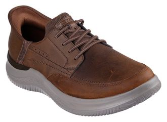 Skechers Herren Hasting Rory Sneaker, Dark Brown Synthetic/Leather, 41.5 EU