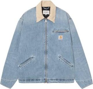 Carhartt Work in Progress Veste denim zipp&eacute;e &agrave; poche poitrine en coton