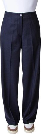 Pomandere Femme, Pantalons, Bleu, Taille: 40 FR Wide Pantalons