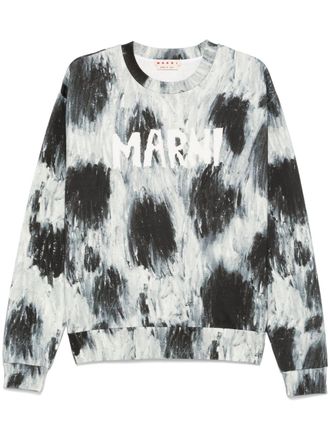 Marni sweat à logo imprimé - Gris