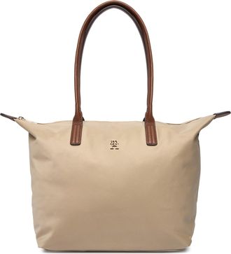 Tommy Hilfiger Handtasche Tommy Hilfiger Popette Tote AW0AW17711 Braun