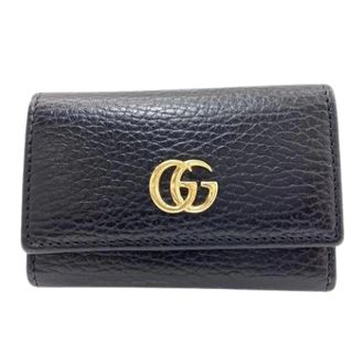 Gucci Pre-owned GG Marmont Porte-cl&eacute;s - Femme - Pre-owned - Noir - Taille: ONE Size
