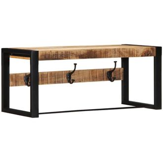 vidaXL Porte-manteau 80x35x35 cm bois de manguier massif brut Vidaxl