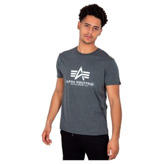 Alpha Industries Alpha Industries Herren Basic T-Shirt, Charcoal Heather/White, XS