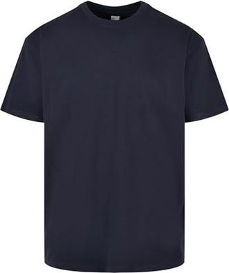 Urban Classics T-Shirt Oversize pour Homme, Tissu Epais, Coupe large, Manches Courtes, Heavy Oversized Tee, 90% Coton, 10% Viscose, Midnightnavy, Taille 4XL