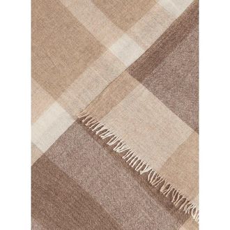 Saison 1865 Echarpe &agrave; carreaux en laine et coton m&eacute;lang&eacute;s